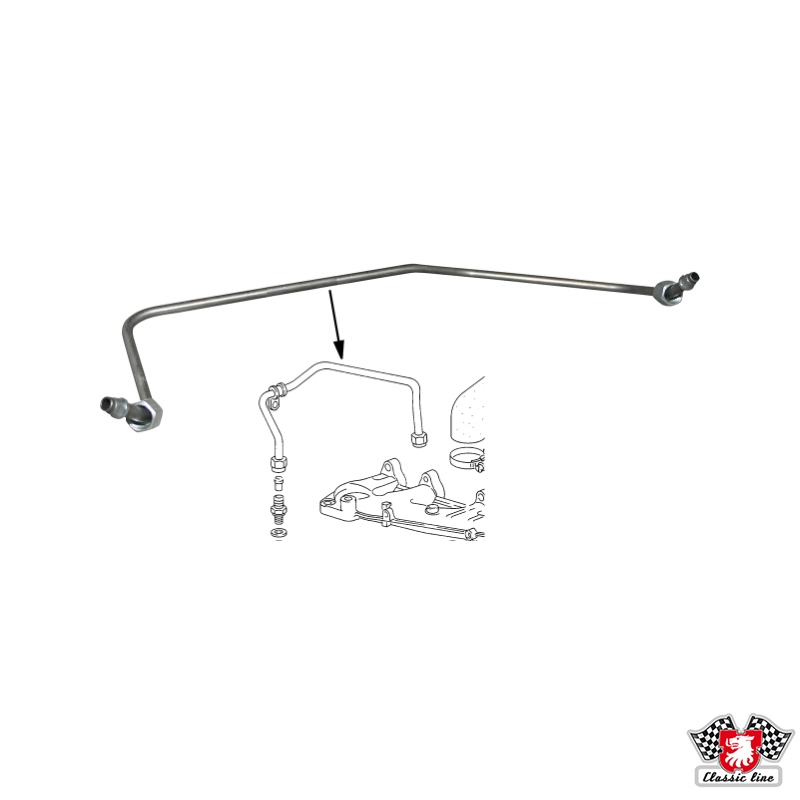 Type 25 Turbo Oil Feed Pipe - 1600cc Turbo Diesel (JX Engines) - Cool ...