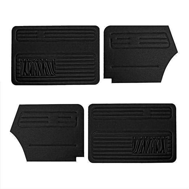 Beetle Cabriolet Black Door Panel Set - 1967-72 - Cool Air VW
