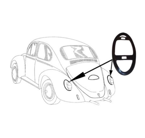 Beetle Tail Light Seal - 1961-67 - Cool Air VW