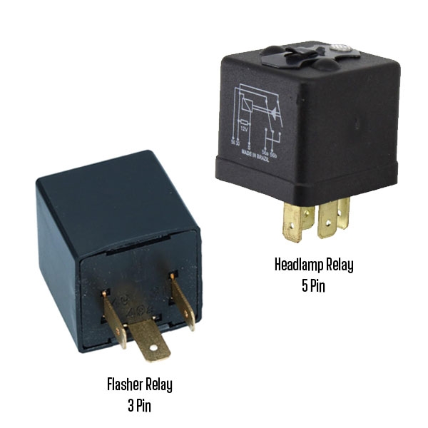 12 Volt Flasher And Headlight Relay Kit - Cool Air VW