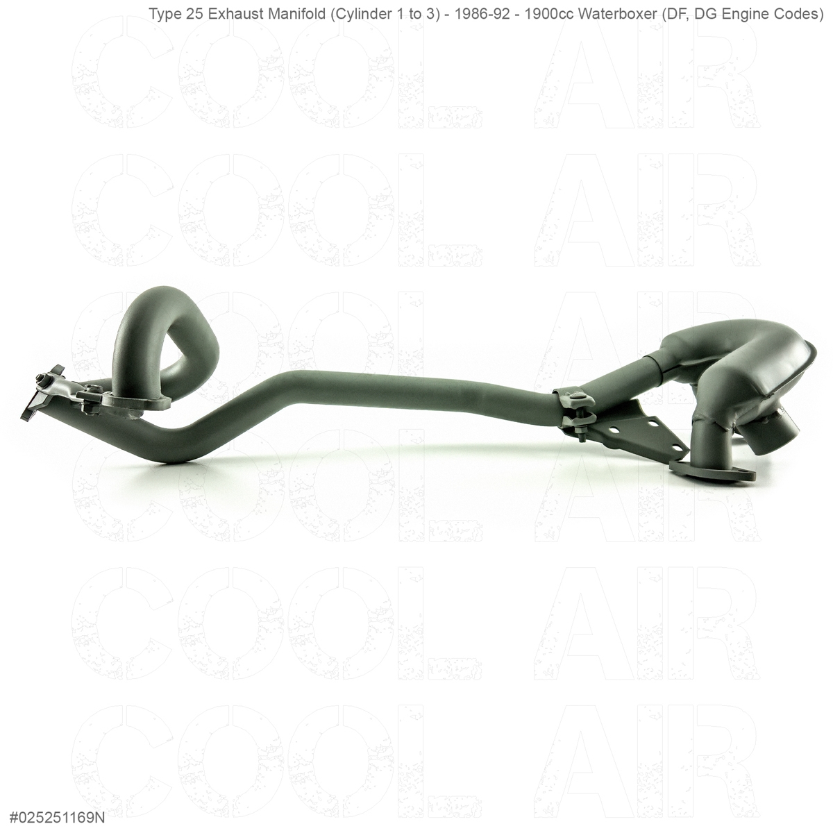 T25 Exhaust Manifold (Cylinder 1 to 3) - 1986-92 - 1900cc Waterboxer ...