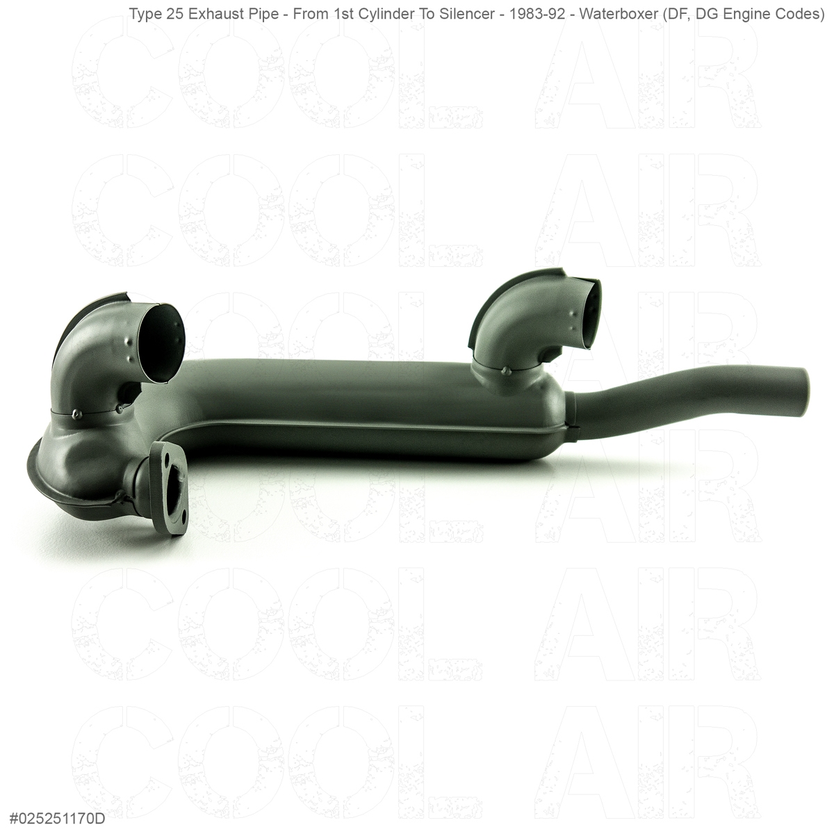 T25 Exhaust Pipe - 1st Cylinder to Silencer - 1983-92 - Waterboxer (DF ...
