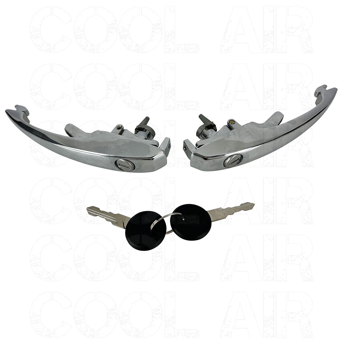Beetle Exterior Door Handle Set (Matching Keys) - 1968-79 - Cool Air VW