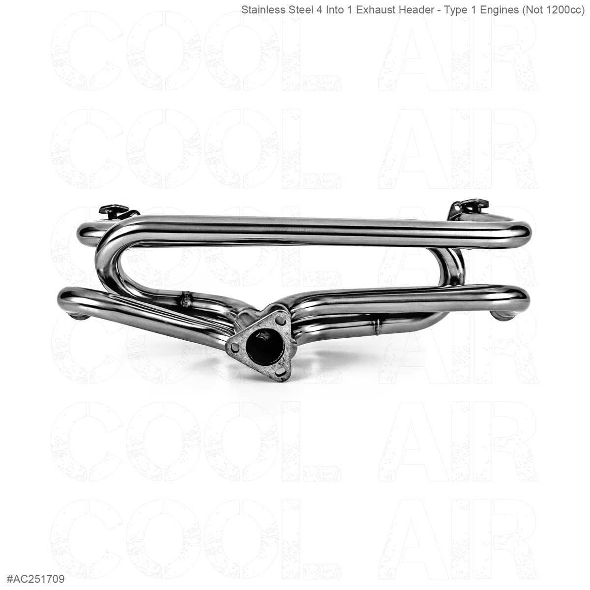 Stainless Steel 4 Into 1 Exhaust Header - Type 1 Engines (Not 1200cc ...