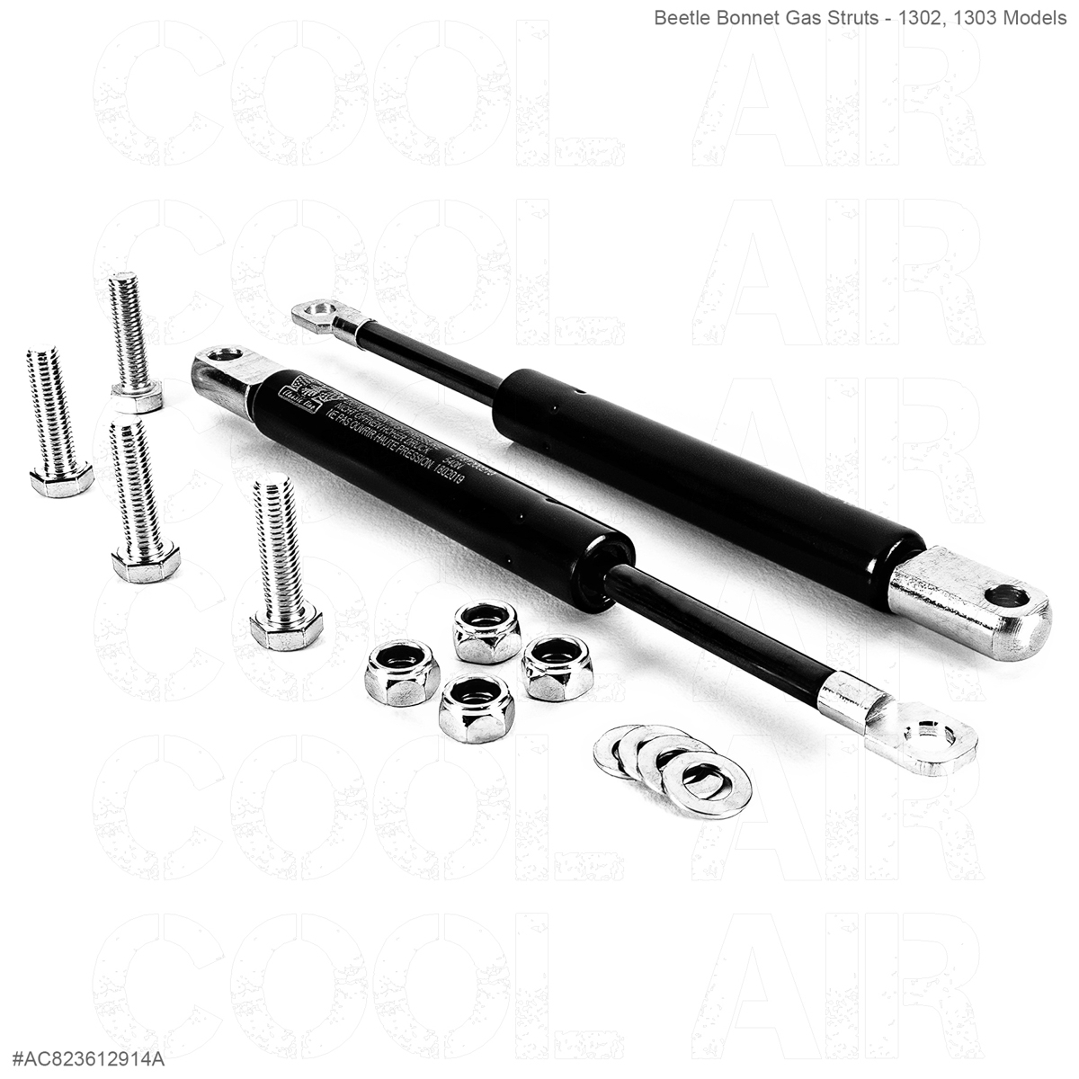 1302 + 1303 Beetle Bonnet Gas Struts - Cool Air VW