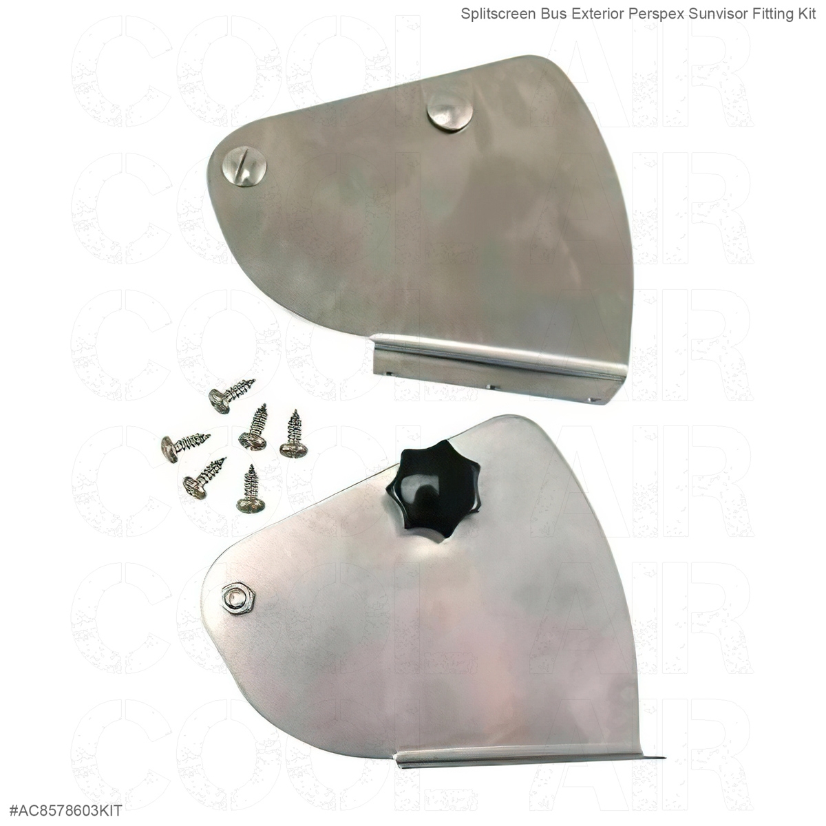 Splitscreen Bus Exterior Perspex Sunvisor Fitting Kit - Cool Air VW