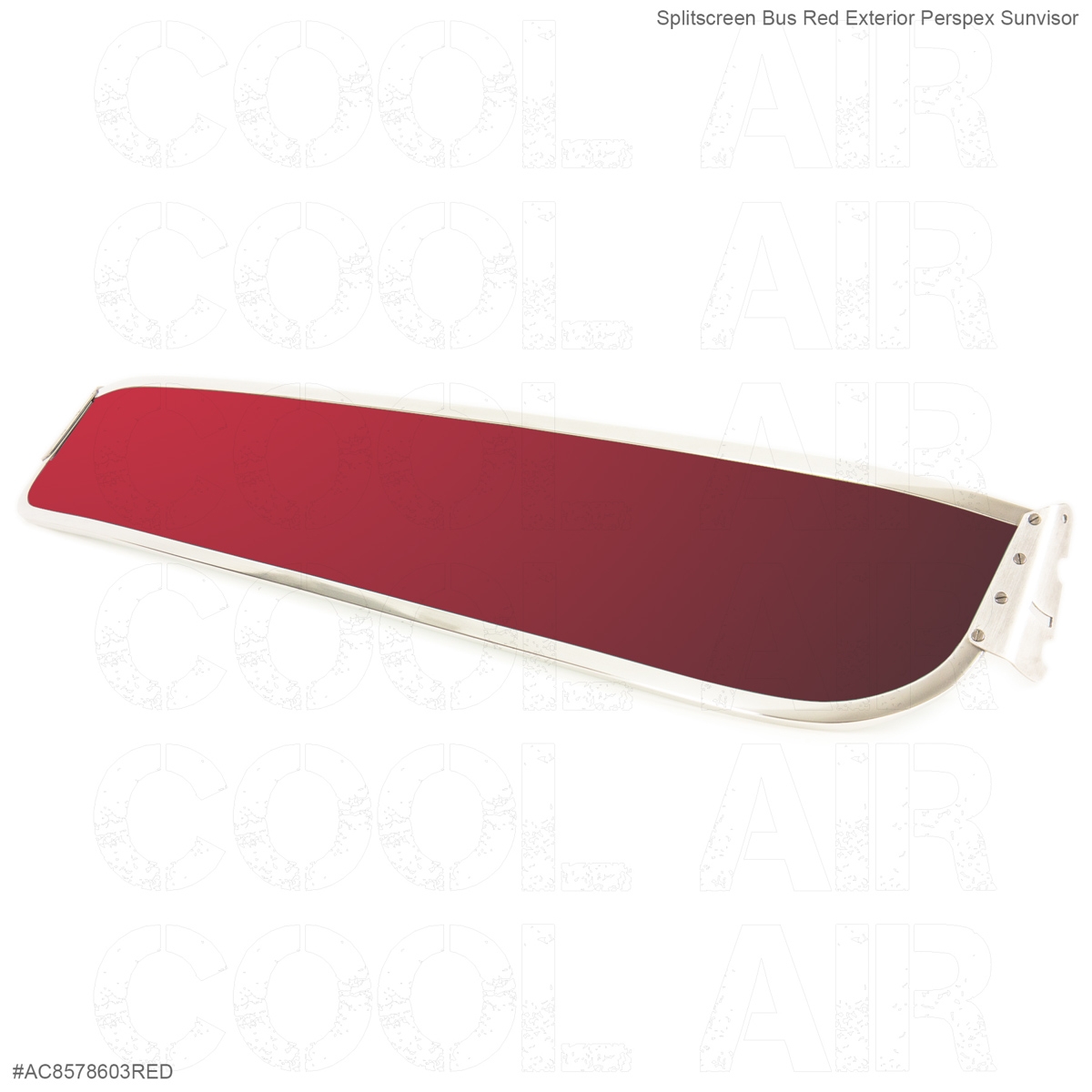 Splitscreen Bus Red Exterior Perspex Sunvisor - Cool Air VW