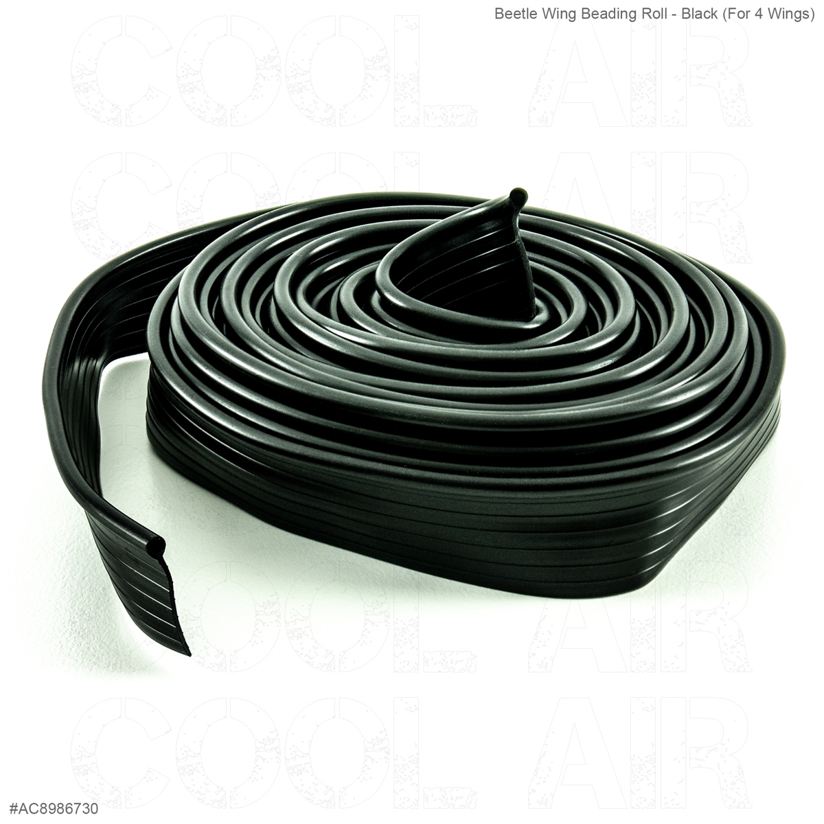 Beetle Wing Beading Roll - Black (For 4 Wings) - Cool Air VW