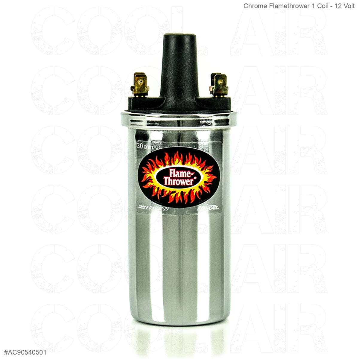 12V Flamethrower 1 Coil (Chrome) - Cool Air VW