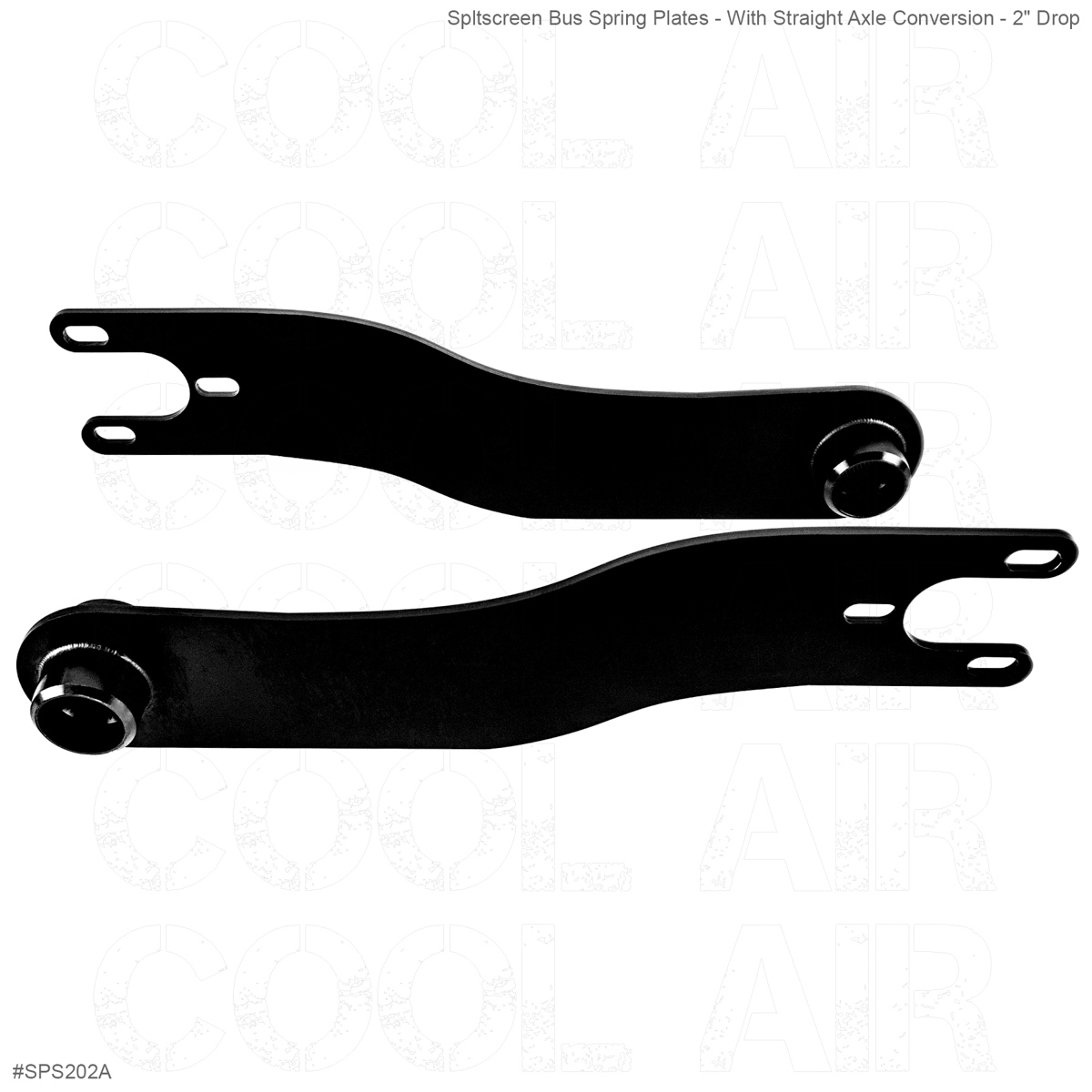 Splitscreen Bus Spring Plates - With Straight Axle Conversion - 2" Drop ...