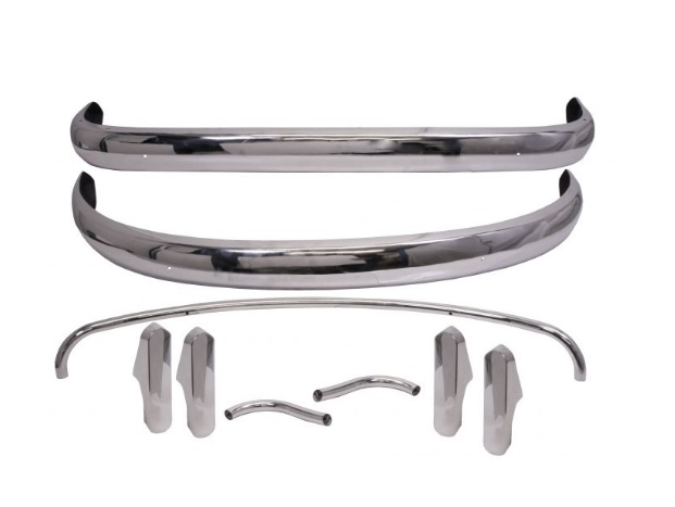 US Spec Splitscreen Bus Stainless Steel Bumper Set - 1959-67 (Diamond ...