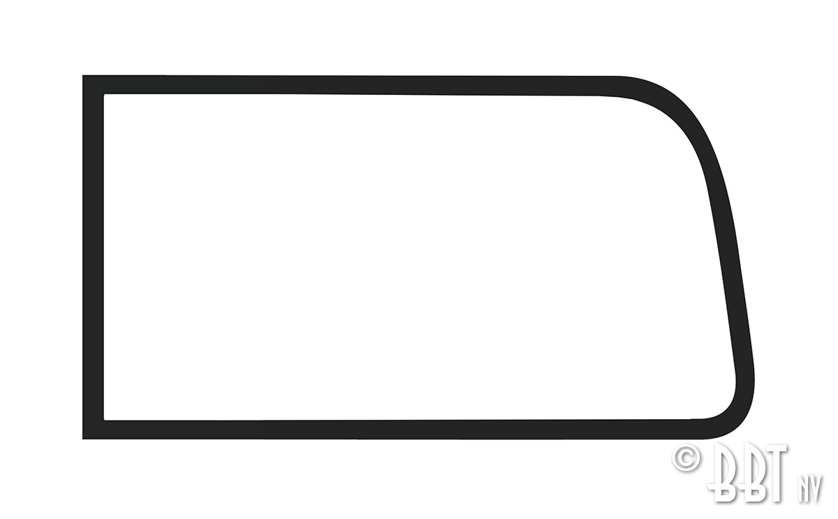 Baywindow Bus 3/4 Rear Side Window Seal (Deluxe) - For Use With Plastic ...