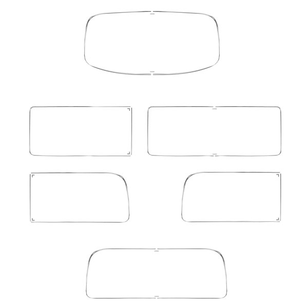 Baywindow Bus Window Seal Deluxe Moulding Kit - With Side Quarter ...