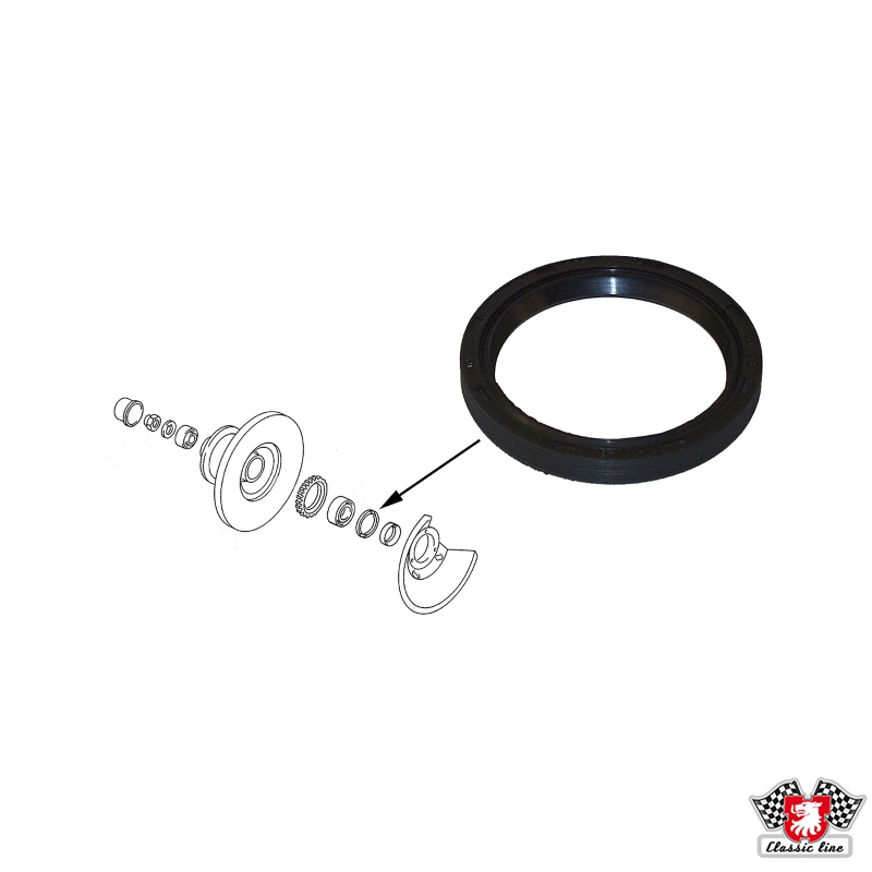 Type 25 Syncro Front Hub Seal - Cool Air VW