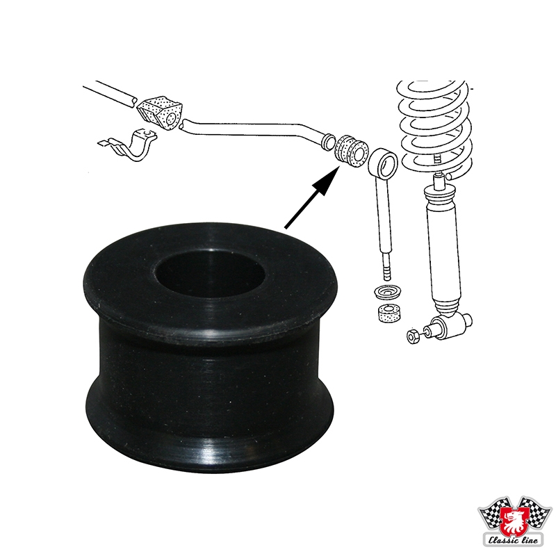 Type 25 Anti Roll Bar Drop Link Bush (Straight) - 1986-92 (19mm ...