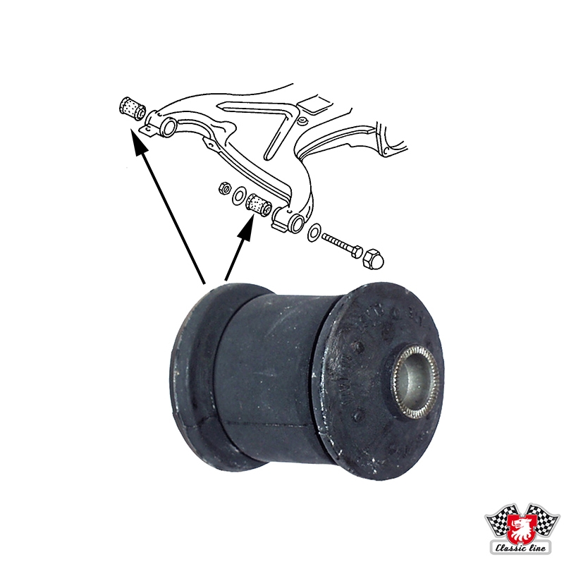 Type 25 Rear Trailing Arm Bush (Also T4 Rear Trailing Arm Inner Bush ...
