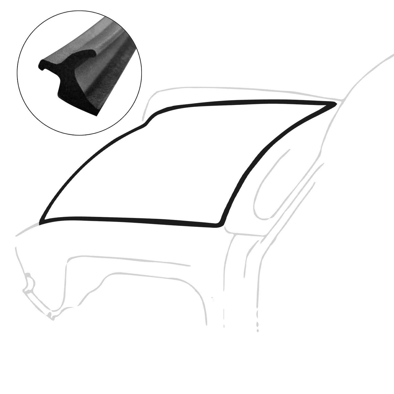 Type 3 Bonnet Seal - 1961-69 - Cool Air VW