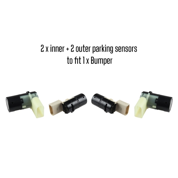 T5 Bumper Parking Sensor Kit - 2003-11 (For One Bumper) - Cool Air VW