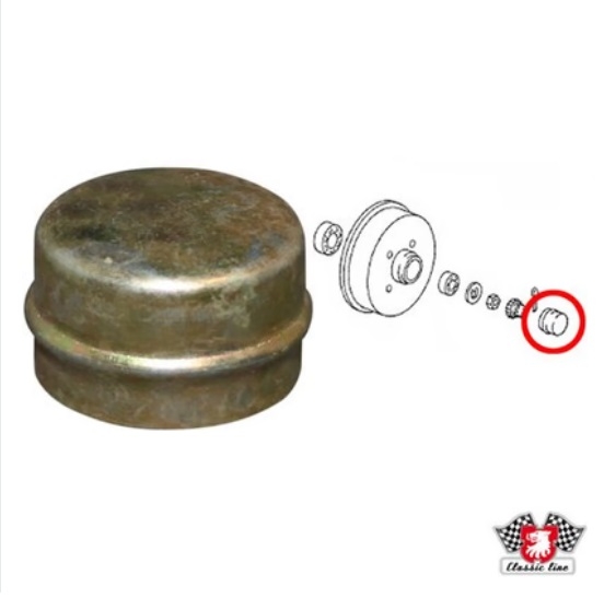 G1,G2,G3 Rear Wheel Bearing Grease Cap - Cool Air VW