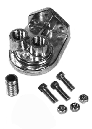 Aluminium Oil Filter Head - Top Outlets - Cool Air VW
