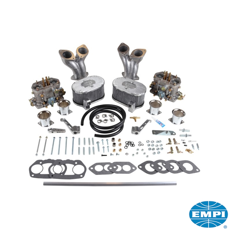 Twin 40mm EMPI D Carburettor Kit - Type 1 Twin Port Engines - Cool Air VW