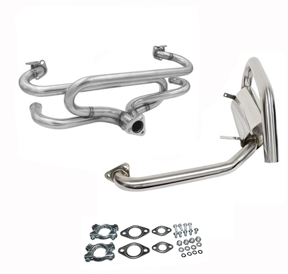 Beetle Stainless Steel Turbo Trip Exhaust Kit - Cool Air VW