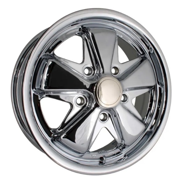 Chrome SSP Fook Alloy Wheel - 5x112 PCD - Cool Air VW