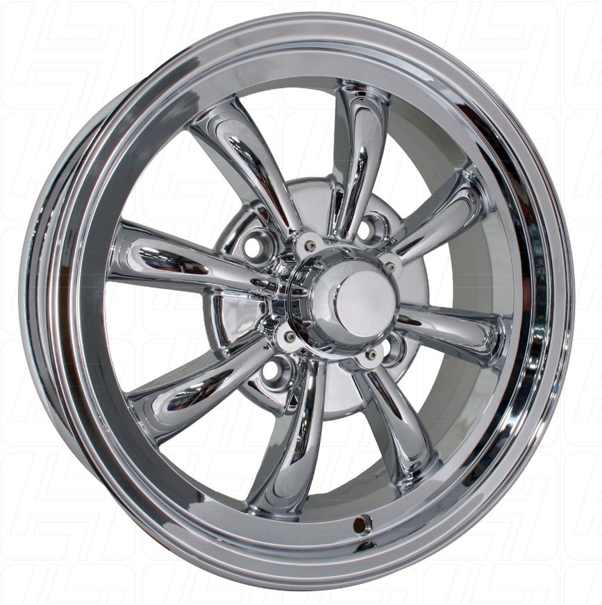 Chrome SSP GT 8 Spoke Alloy Wheel - 4x130 PCD - Cool Air VW