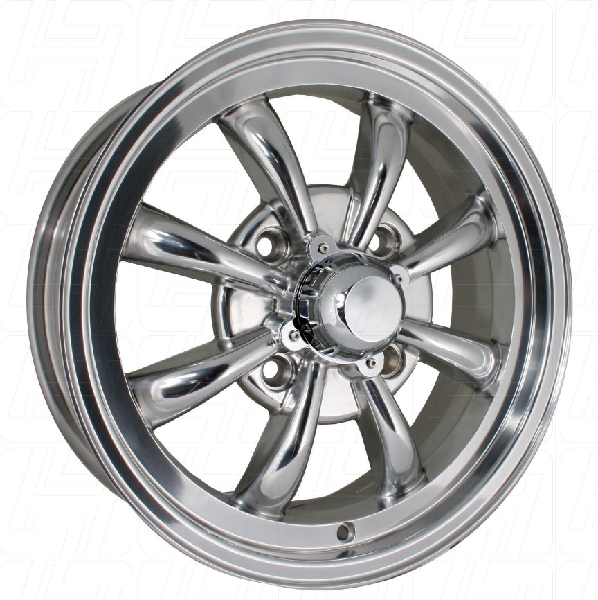 Polished SSP GT 8 Spoke Alloy Wheel - 4x130 PCD - Cool Air VW
