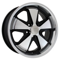 **NCA** 7 x 17 Gloss Black SSP Fook Alloy Wheel - 5x112 PCD - Cool Air VW