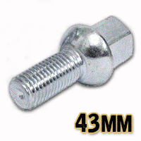 12mm Radius Wheel Bolt - 43mm Long - Cool Air VW