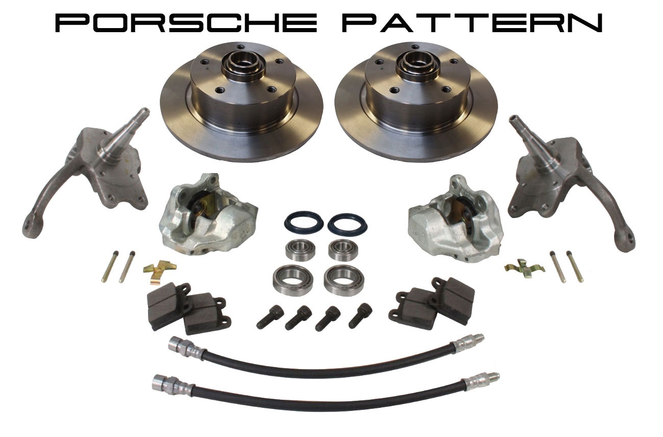Beetle Front Disc Brake Conversion Kit 5x130 (Porsche Pattern) - 1966 ...