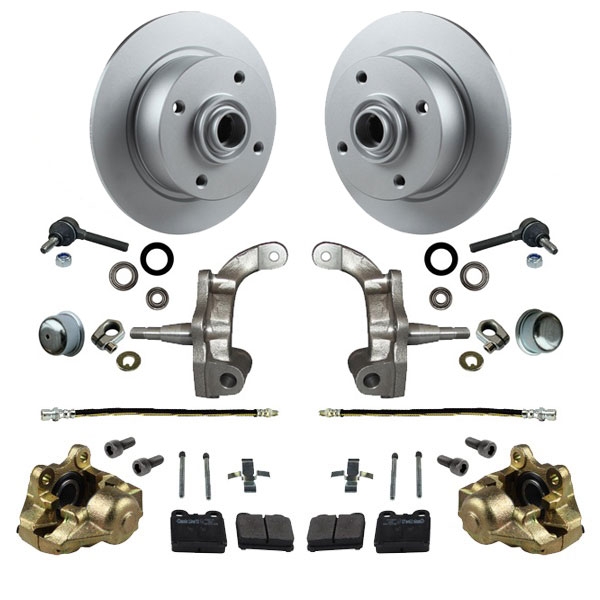 Beetle Front Disc Brake Conversion Kit 4x130 With Drop Spindles - 1950 ...
