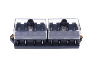 Universal 8 Pole Fuse Box - For Blade Style Fuses - Cool Air VW