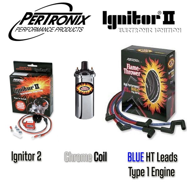 Pertronix Ignitor 2 Bundle Kit - Chrome Coil And Blue Leads - Type 1 ...