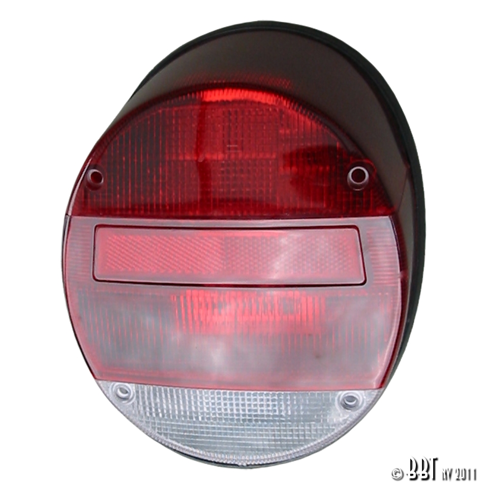 Beetle Tail Light Assembly - 1974-79 - Red And White Lens - Cool Air VW