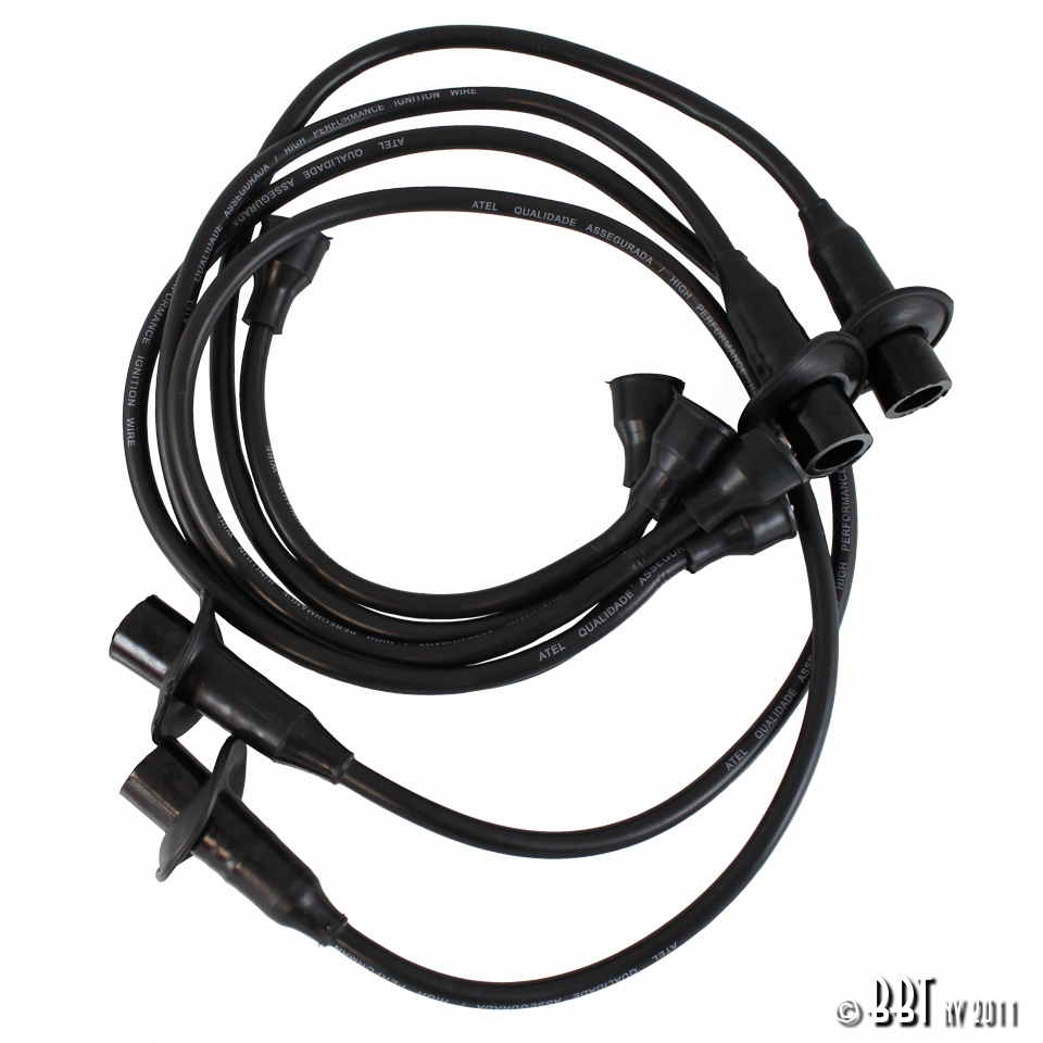 Black HT Lead Set - Type 1 Engines - Cool Air VW