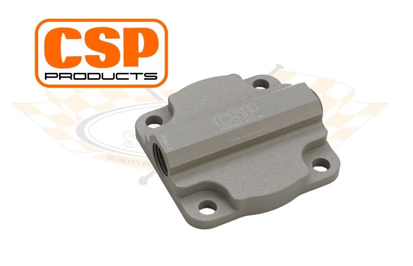 CSP Billet Full Flow Oil Pump Cover With Pressure Valve - M18 Thread ...