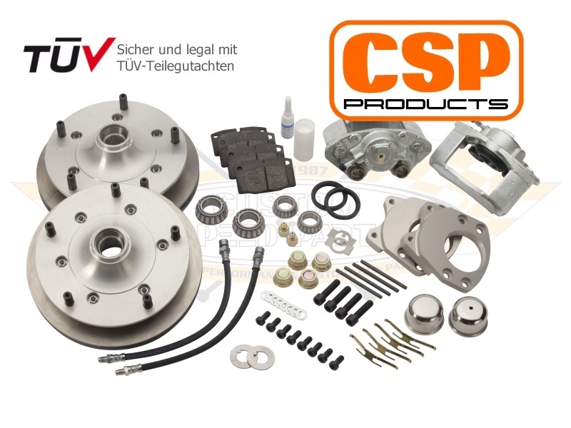 CSP Beetle Front Disc Brake Conversion Kit For Drop Spindles (Vented ...