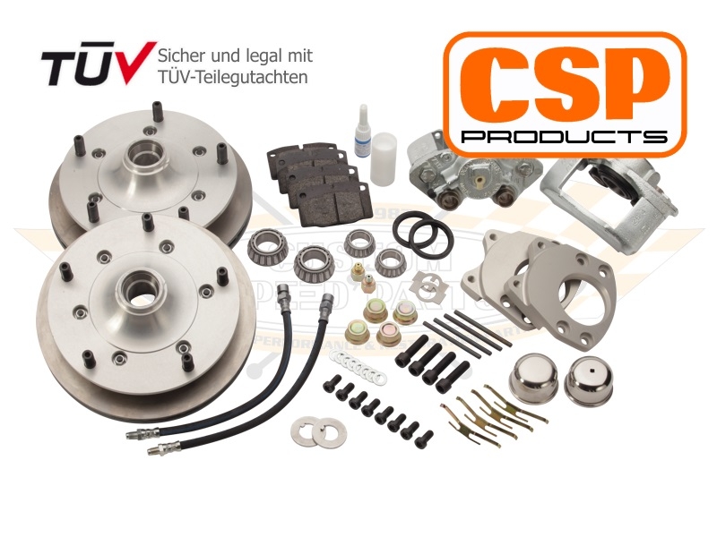 CSP T2 55-63 (Alloy Wheel Only) Wide 5 Front Disc Brake Conversion ...