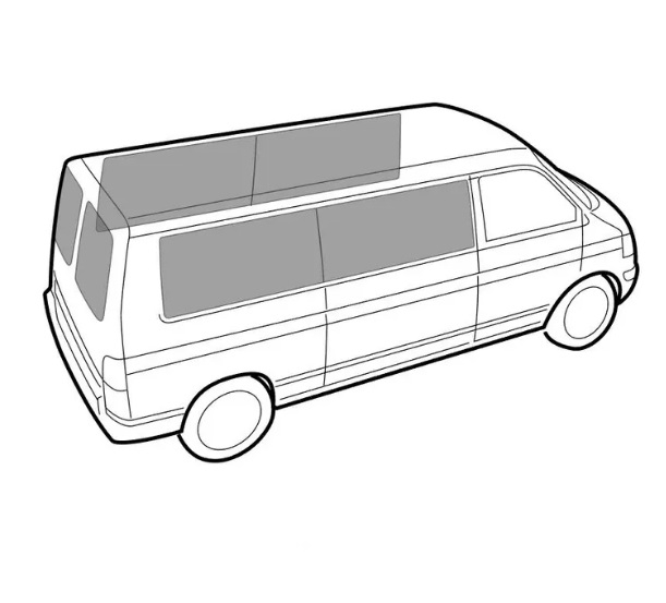 T5,T6 Curtain Set (4x Sides, With Left Sliding Door And Barndoors ...