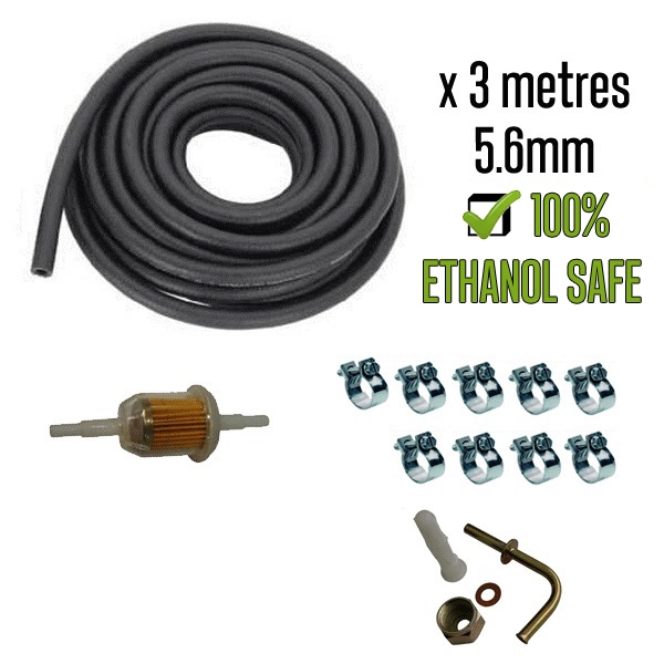 5.6mm Ethanol Safe Fuel Hose Bundle Kit With Fuel Tank Connection ...