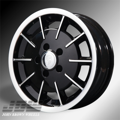 JBW 15" GAS Alloy Wheel - Black With Machined Face - 5x112 PCD - 5.5 ...