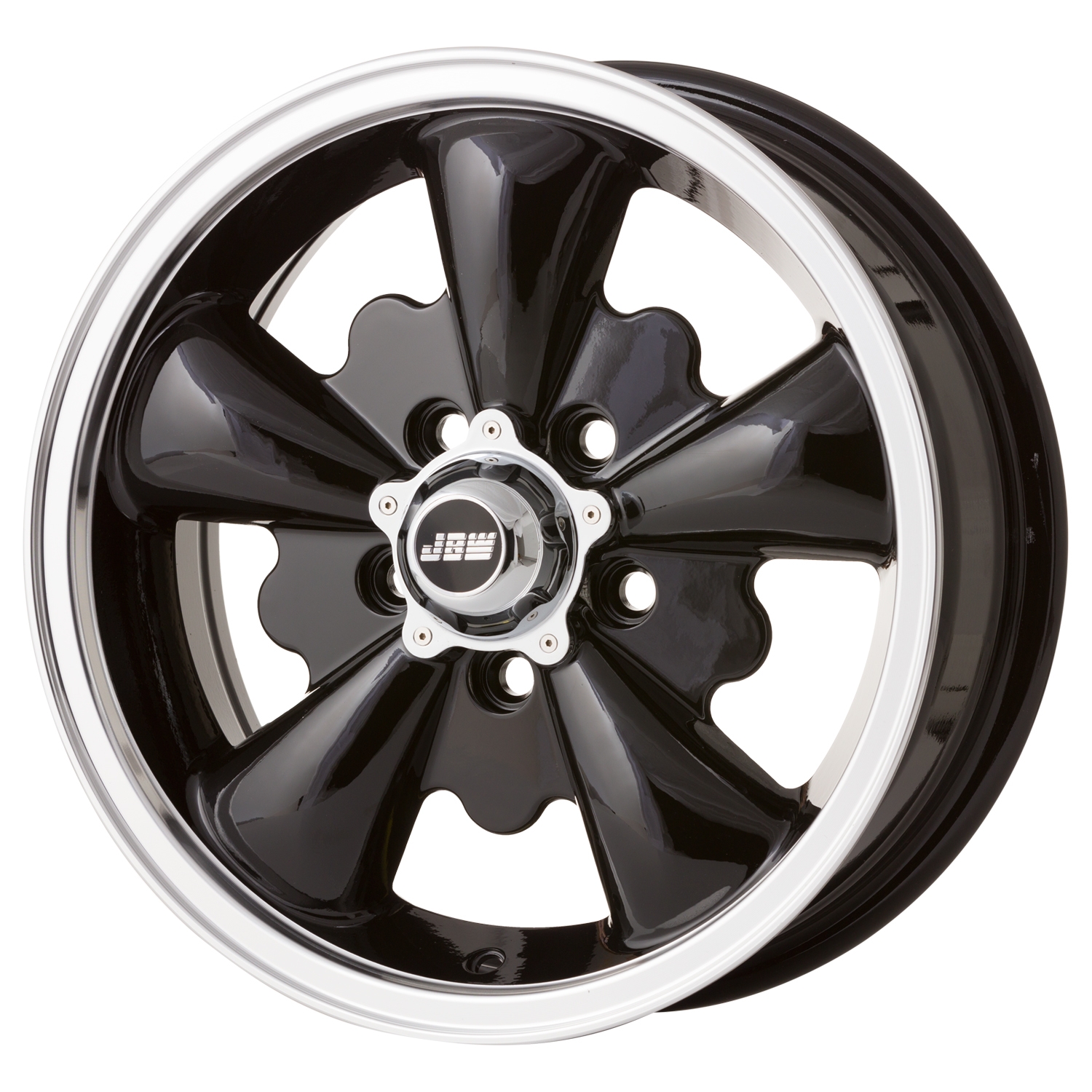 JBW 15" AC5 Alloy Wheel - Black With Machined Lip - 5x112 PCD - 5.5 ...