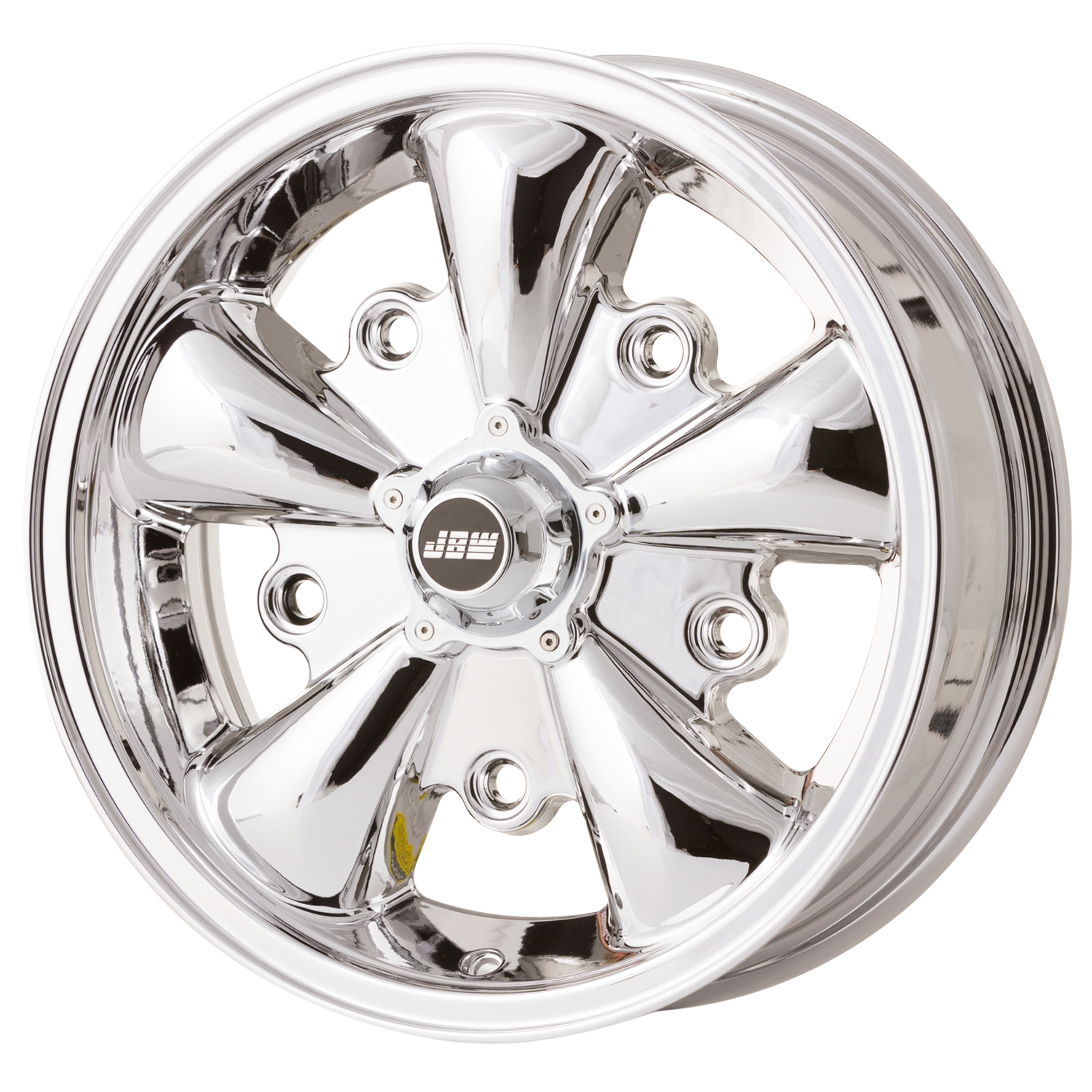 JBW 15" AC5 Alloy Wheel - Chrome - 5x205 PCD - 5.5" Wide - Cool Air VW