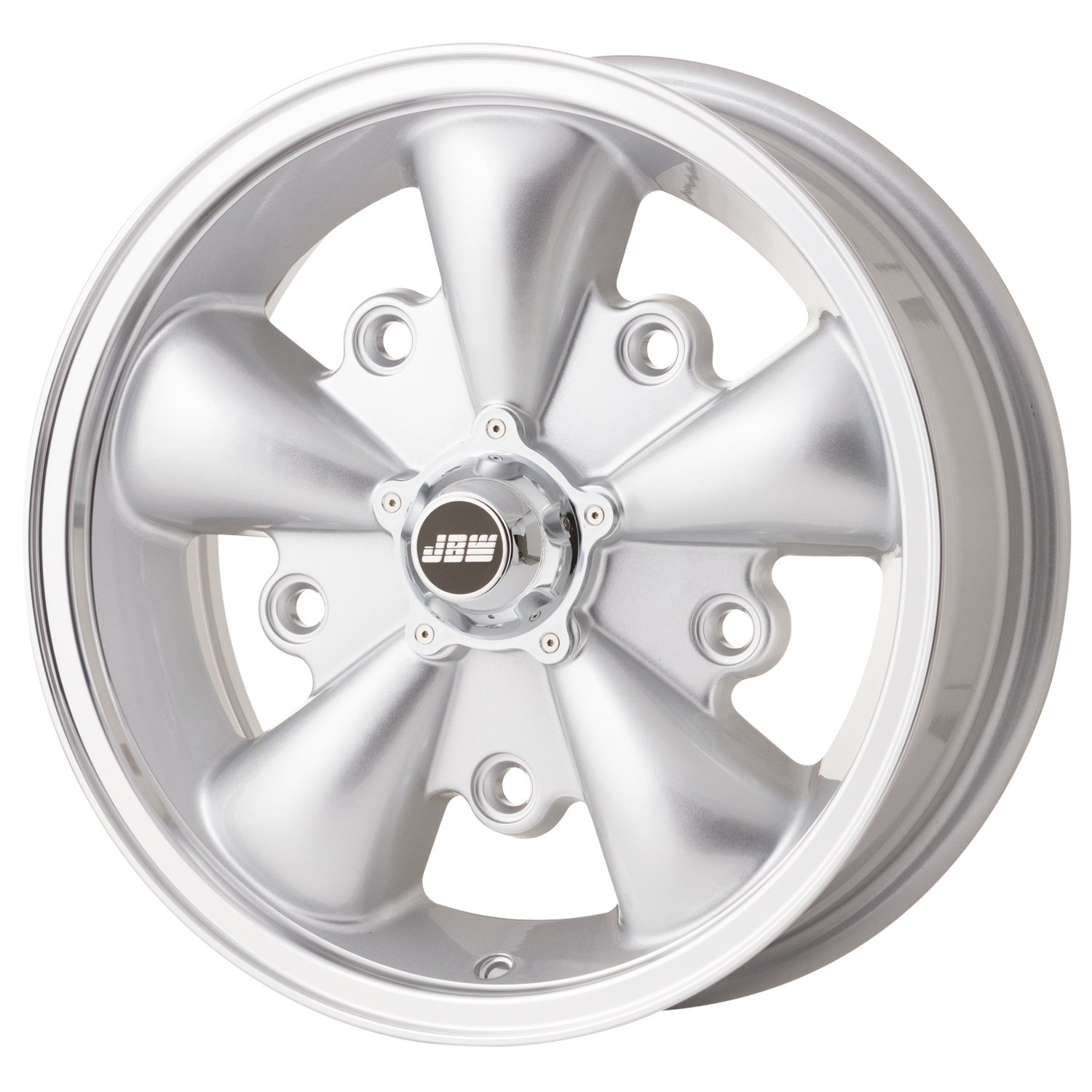 JBW 15" AC5 Alloy Wheel - Silver With Machined Lip - 5x205 PCD - 5.5 ...