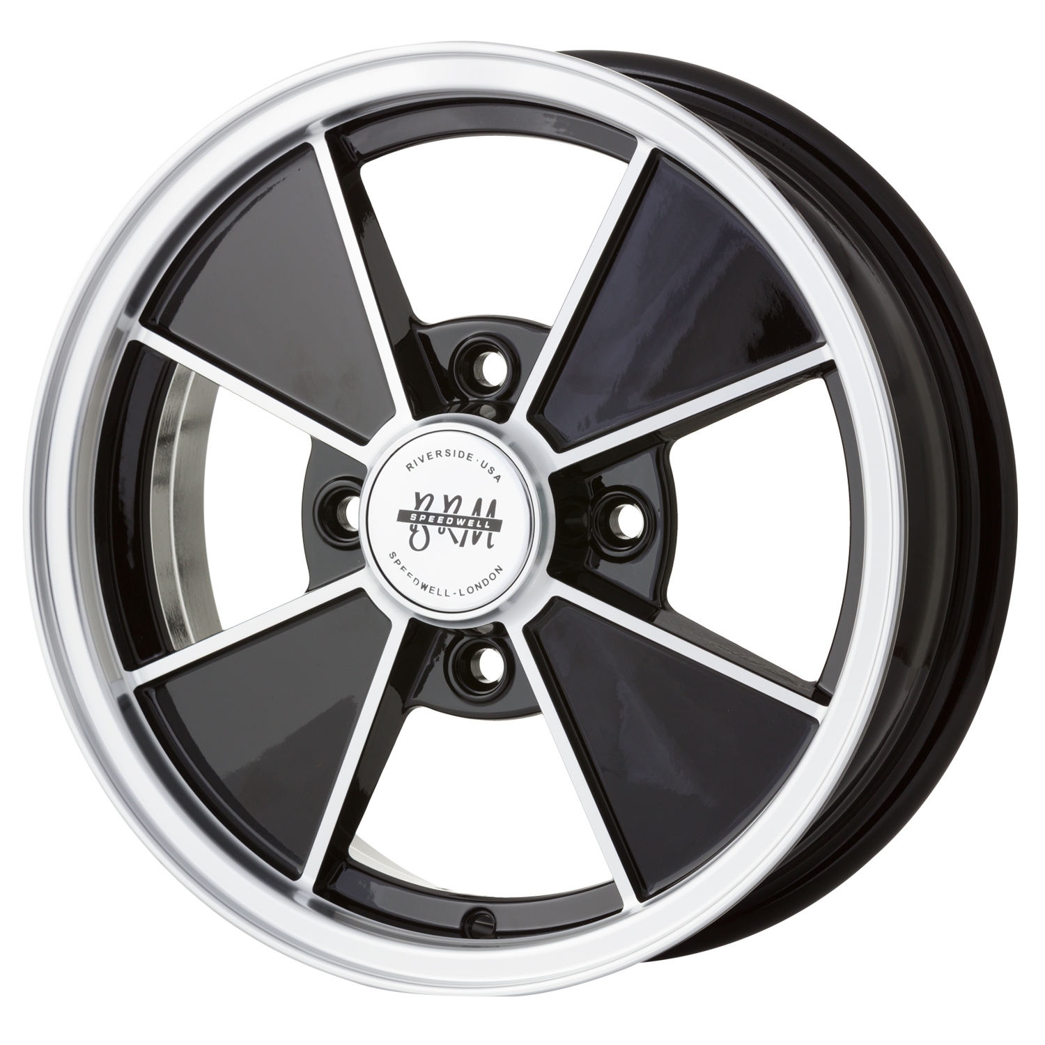 **NCA** 4x130 PCD JBW BRM 4 Alloy Wheel in Gloss Black - Cool Air VW