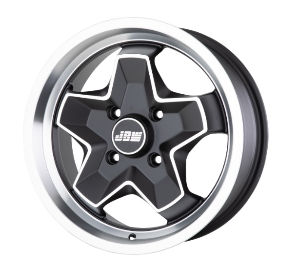 JBW 15" COOKIE Alloy Wheel - Satin Black With Highlights - 4x130 PCD ...