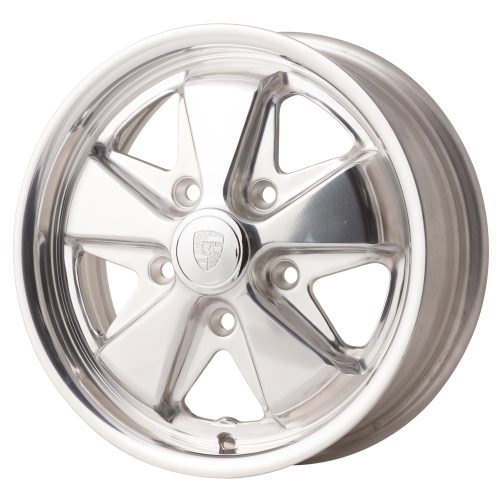 Replica Polished 5 x 130 PCD Porsche Fuch Wheels - Cool Air VW