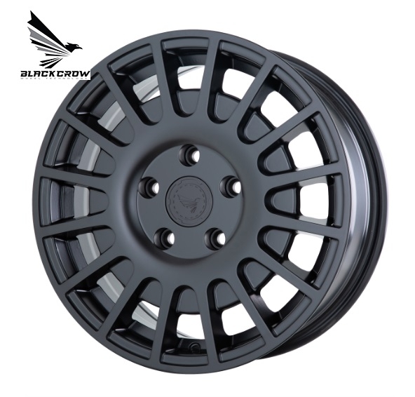 JBW 16" TMS Alloy Wheel - Satin Black - 5x120 PCD - 6.5" Wide - Cool Air VW